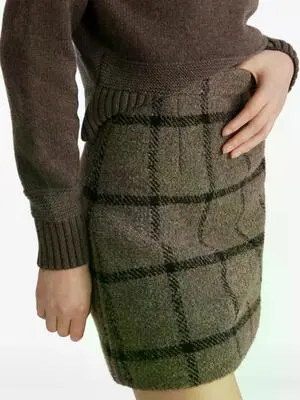 PATOU Tweed Mini Skirt