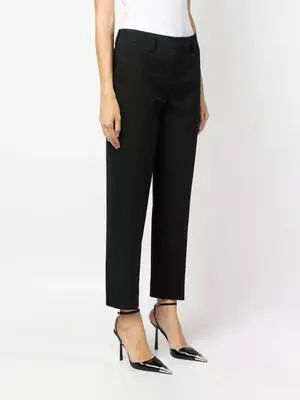 Prada Logo-plaque Cropped Trousers