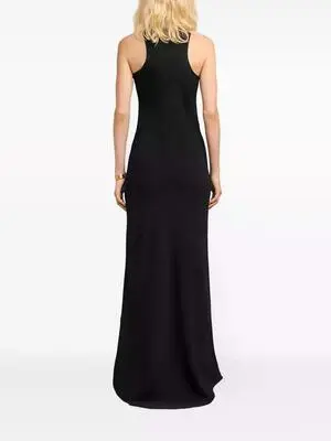 AMI Paris Bias-cut Maxi Dress - Black