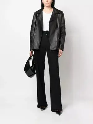 MANOKHI Off-centre Zip-fastening Leather Jacket