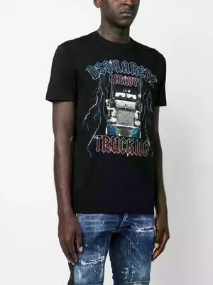 Dsquared2 Graphic-print Cotton T-shirt