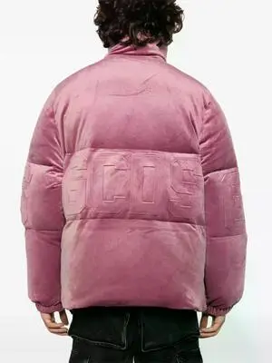 Gcds Logo-embossed Velvet Jacket