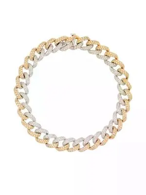Shay 18k Gold Pavé Diamond Bracelet - Silver