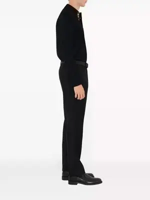 Burberry Long-sleeve Cotton Polo Shirt