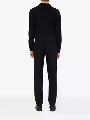 Burberry Long-sleeve Cotton Polo Shirt