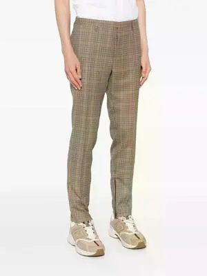 LANVIN Checked Tapered Trousers