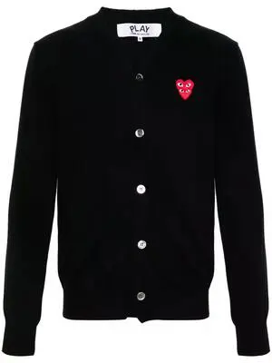 Play Comme Des Garcon Cuffed Cardigans For Men