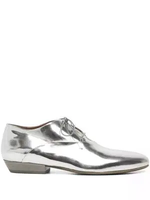 Marsèll Miniblocco Metallic-leather Oxford Shoes