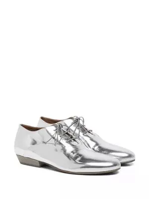 Marsèll Miniblocco Metallic-leather Oxford Shoes