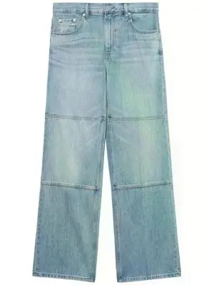 Helmut Lang Mid-rise Wide-leg Jeans - Blue