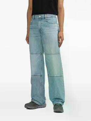 Helmut Lang Mid-rise Wide-leg Jeans - Blue