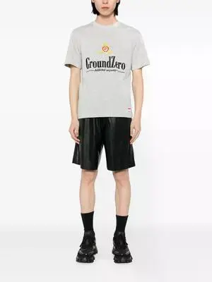 GROUND ZERO Logo Print T-shirt