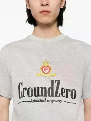 GROUND ZERO Logo Print T-shirt
