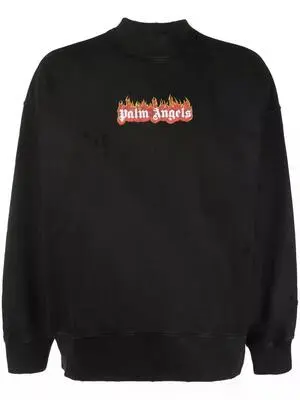 Palm Angels Ribbed Sweatshirts Hoodies For Men