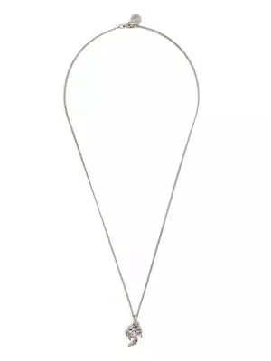 Palm Angels Palm Tree Charm Necklace - Silver