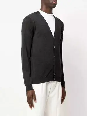 ZANONE Button-up Knitted Cardigan - Black