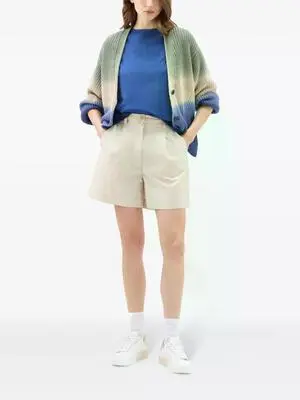 Woolrich Pleated High-waisted Shorts