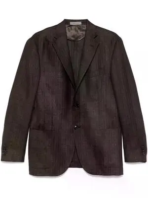 Corneliani Single-breasted Blazer - Brown