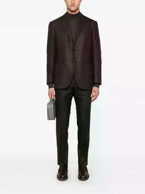 Corneliani Single-breasted Blazer - Brown