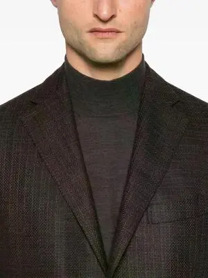 Corneliani Single-breasted Blazer - Brown