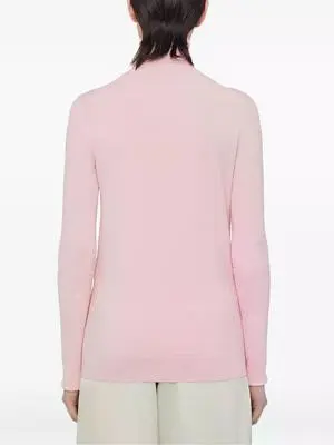 JIL SANDER High-neck Ribbed Jumper - Pink
