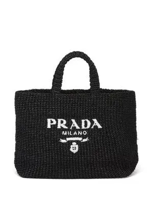 Prada Raffia Tote Bag