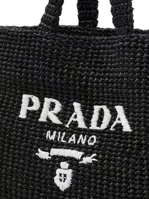 Prada Raffia Tote Bag