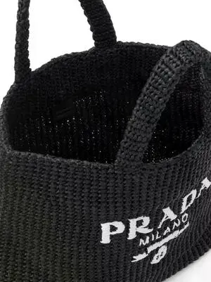 Prada Raffia Tote Bag