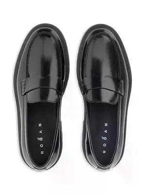 Hogan Leather Slip-on Loafers