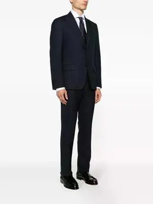 LARDINI Single-breasted Wool Suit - Blue