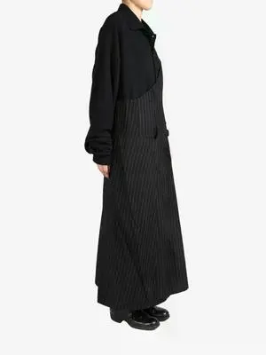 Y’s Asymmetric Pinstripe Dress