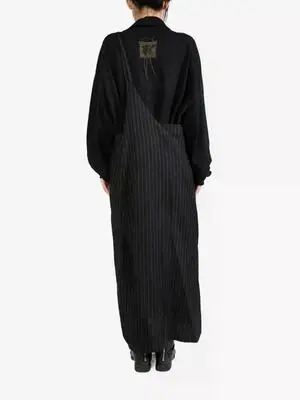 Y’s Asymmetric Pinstripe Dress
