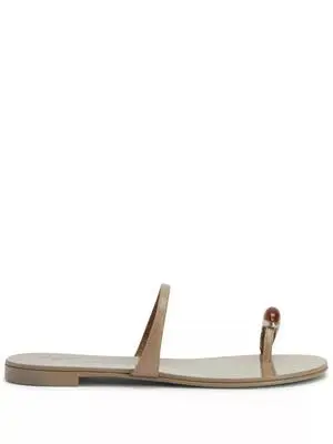 GIUSEPPE ZANOTTI Acates Ring Leather Sandals