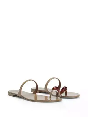 GIUSEPPE ZANOTTI Acates Ring Leather Sandals