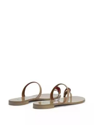 GIUSEPPE ZANOTTI Acates Ring Leather Sandals