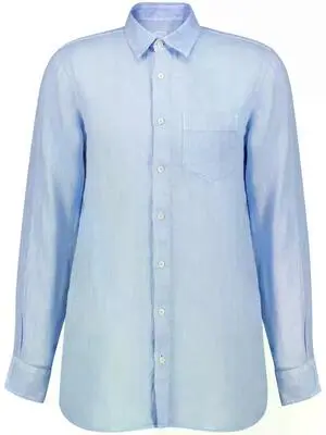 120% Lino Linen Shirt - Blue