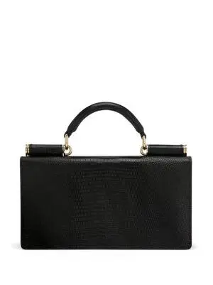 Dolce & Gabbana Mini Sicily Iguana-print Leather Bag - Black
