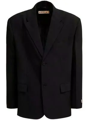 Marni Logo-appliqué Single-breasted Blazer
