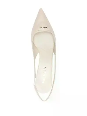 Prada 35mm Leather Slingback Pumps