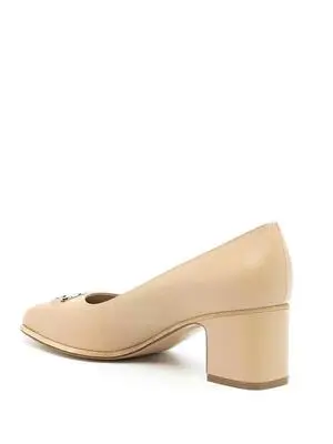FERRAGAMO Gancini Square-toe Pumps