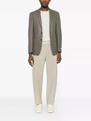 Canali Single-breasted Blazer - Brown