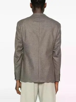Canali Single-breasted Blazer - Brown