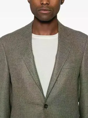 Canali Single-breasted Blazer - Brown
