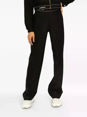 Casablanca Pressed-crease Virgin Wool Trousers - Black