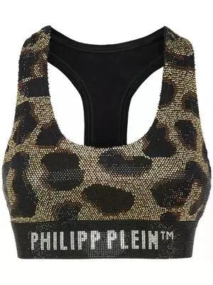 Philipp Plein Leopard-print Cropped Top