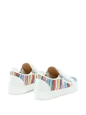 GIUSEPPE ZANOTTI Gail Strass Sneakers - White