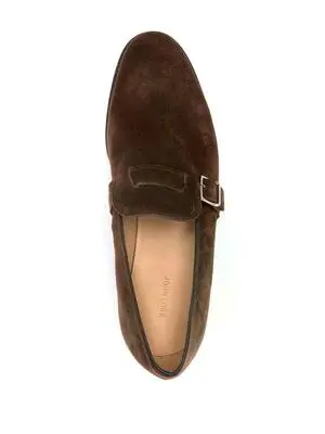 John Lobb Buckle-detail Suede Loafers