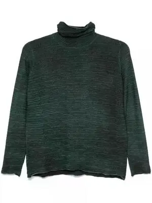 Avant Toi Textured Cashmere-silk Blend Turtleneck Sweater