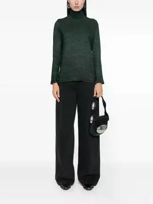 Avant Toi Textured Cashmere-silk Blend Turtleneck Sweater