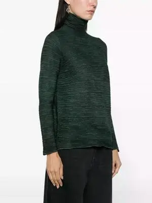 Avant Toi Textured Cashmere-silk Blend Turtleneck Sweater